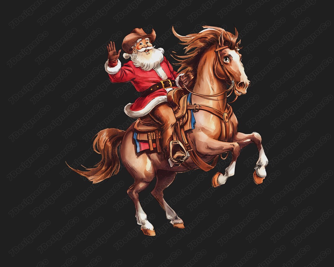 Cowboy Santa Png, Merry Christmas Png, Christmas Family Png, Christmas ...