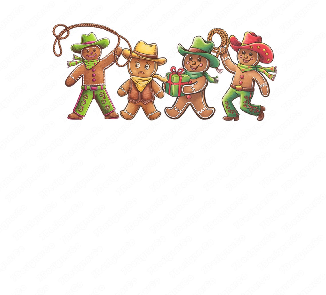 Gingerbread Cowboy Png, Merry Christmas Png, Christmas Family Png ...
