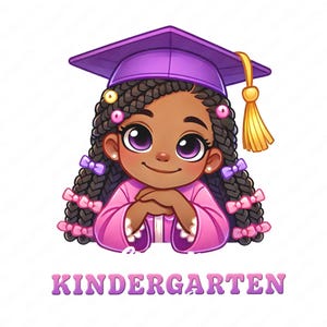 Lil Miss Kindergarten Grad Png, Graduate 2025 Png, Class of 2025 ...