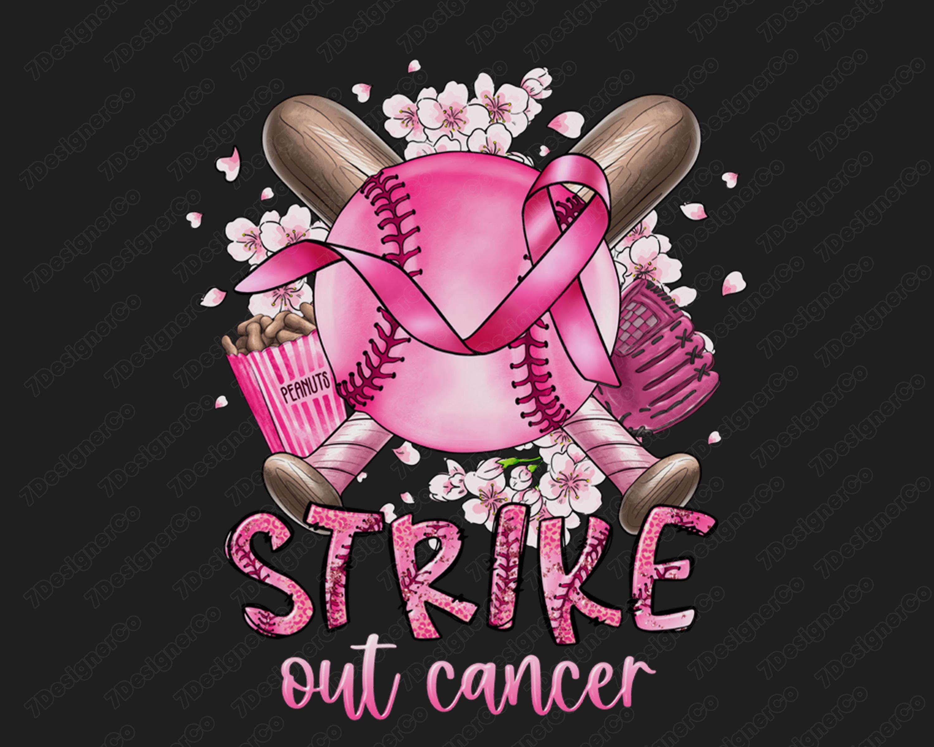 Baseball Breast Cancer PNG, Breast Cancer Awareness PNG, Breast Cancer Warrior Png, Strike Out ...