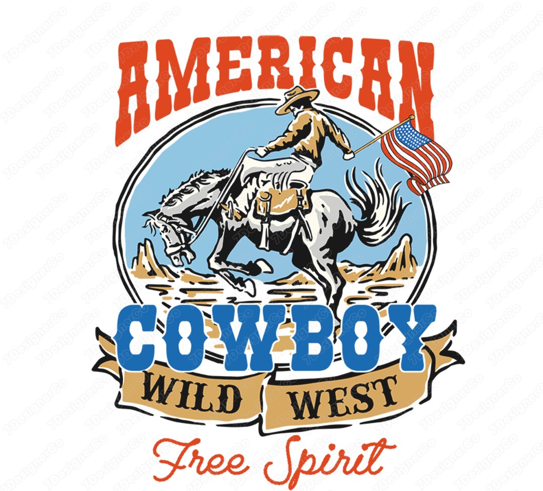 Cowboy 4th of July PNG, 4th of July PNG, Independence Day Png, 4th of ...