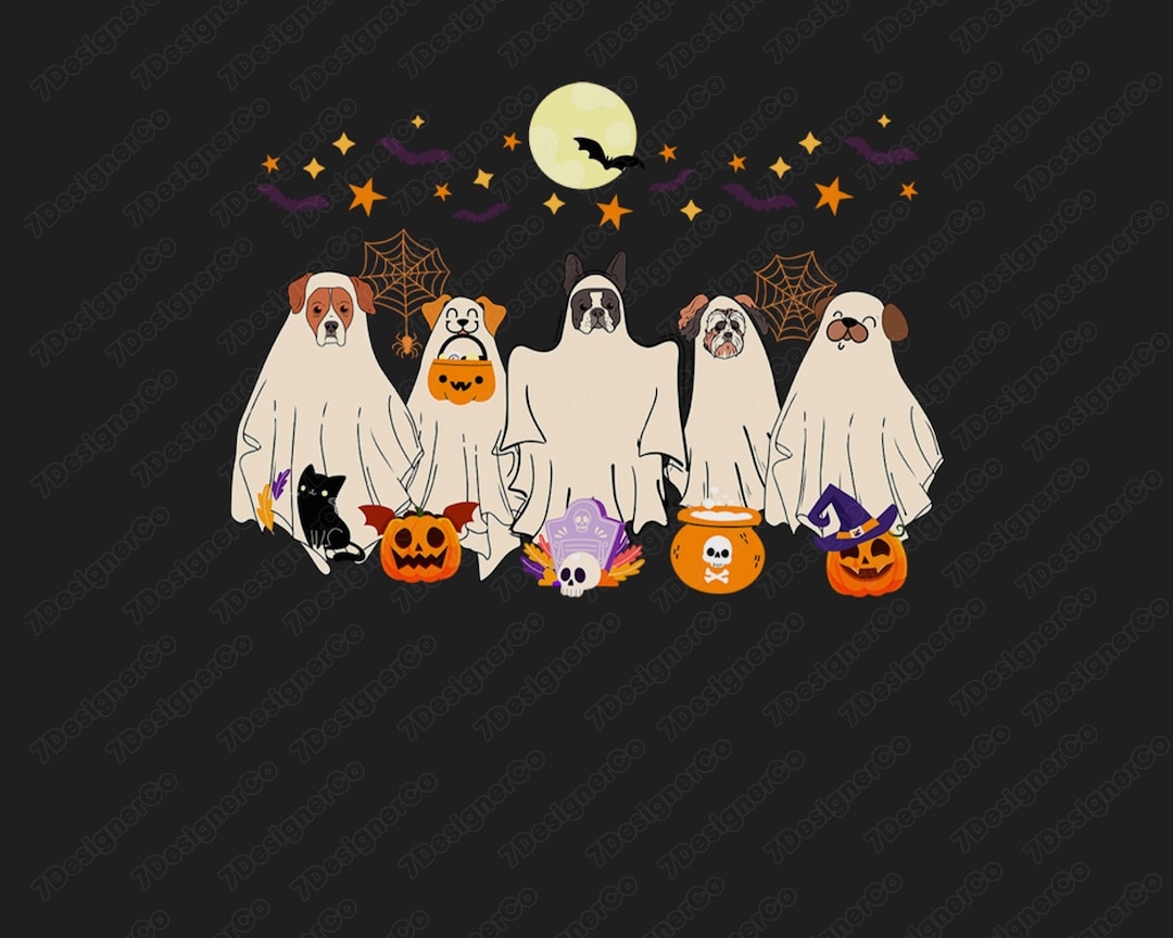 Ghost Dog Halloween PNG, Halloween PNG, Spooky Season PNG, Halloween ...