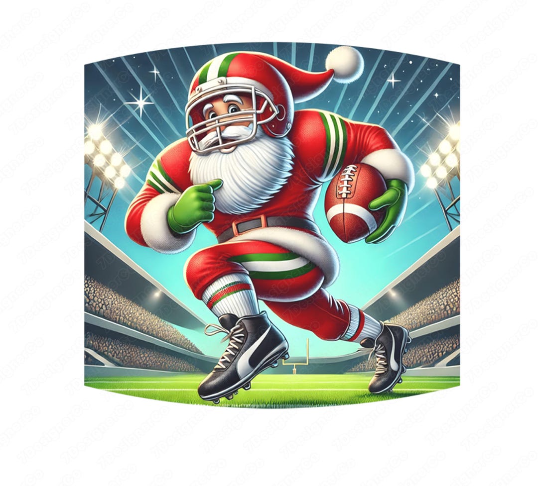 Santa Football Png, Merry Christmas Png, Christmas Family Png ...