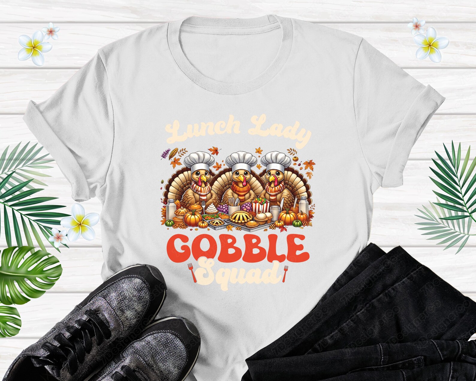 Lunch Lady Gobble Squad Thanksgiving Turkey PNG (digital Download) - Etsy