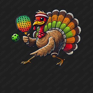 Turkey Pickleball Player PNG, Thanksgiving Sport (digital Download) - Etsy