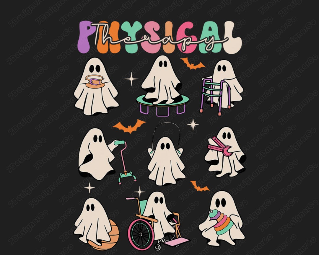 Physical Therapy Ghost PNG, Halloween Spooky Season (digital Download ...