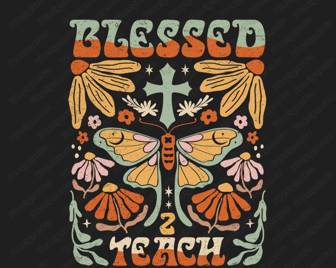 Blessed to Teach PNG, 100 Days of School PNG, Back to School PNG ...