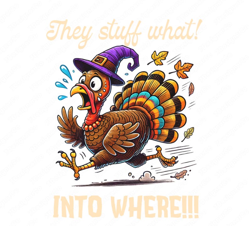 Funny Scary Thanksgiving Turkey PNG, They Stuff What - Etsy