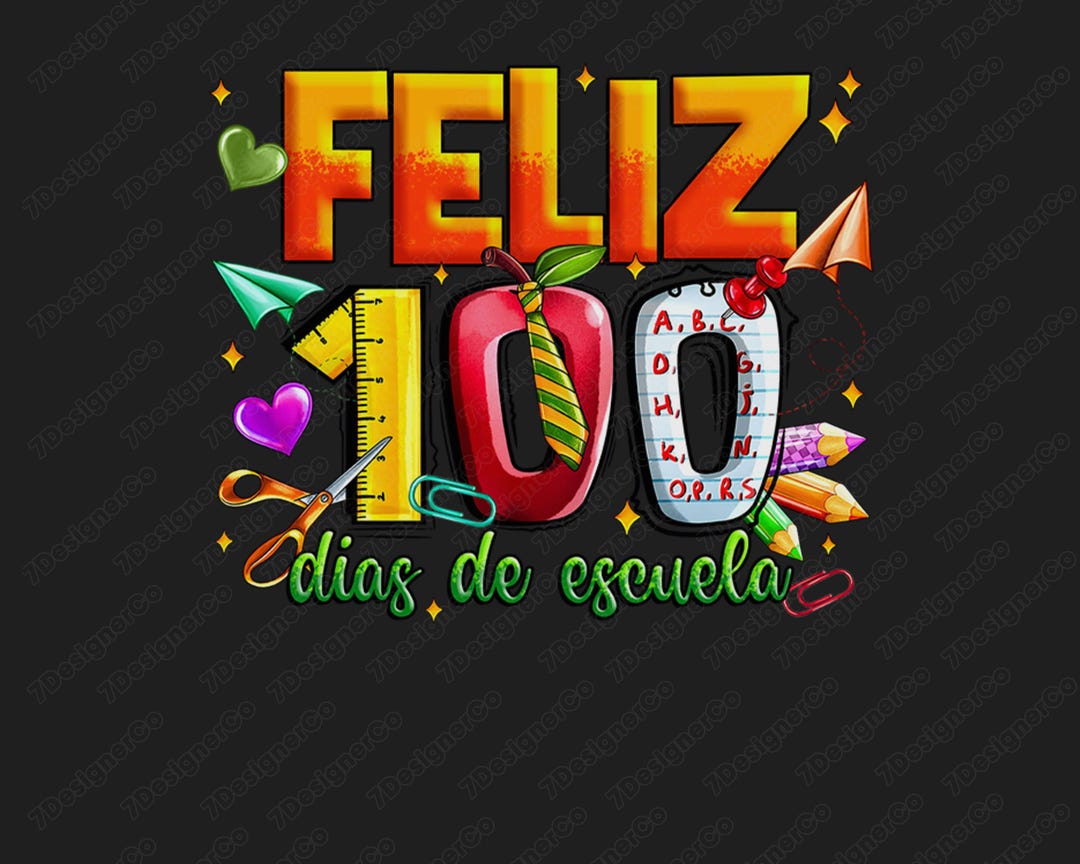 100 Dias De Escuela PNG, 100 Days of School PNG, Back to School PNG ...