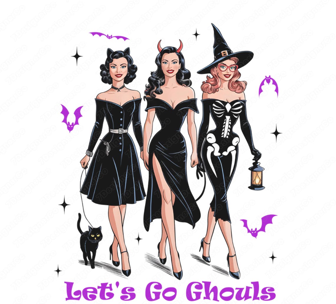 Let's Go Ghouls PNG, Halloween PNG, Spooky Season PNG, Halloween ...
