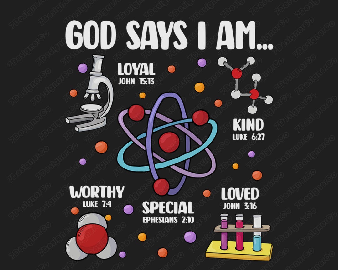 God Says I Am PNG, 100 Days of School PNG, Back to School PNG, Teacher ...