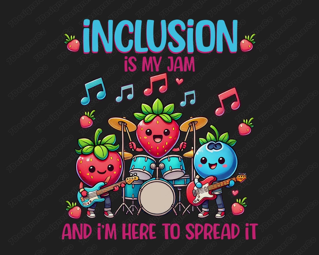 Inclusion is My JAM PNG: Autism Awareness Design (digital Download) - Etsy