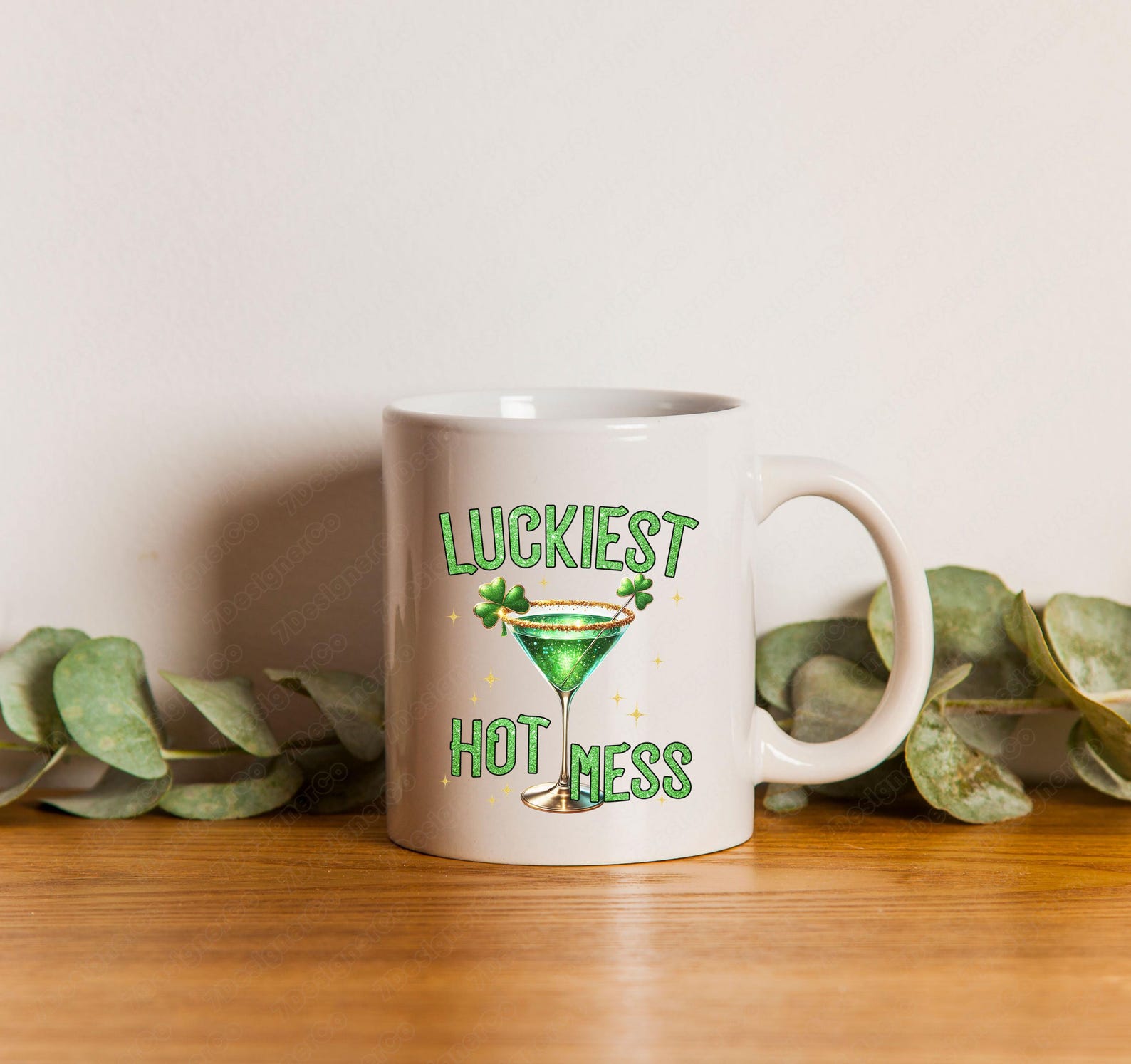 Luckiest Hot Mess PNG, Patricks Day PNG, Irish Day PNG, Shamrock Png ...