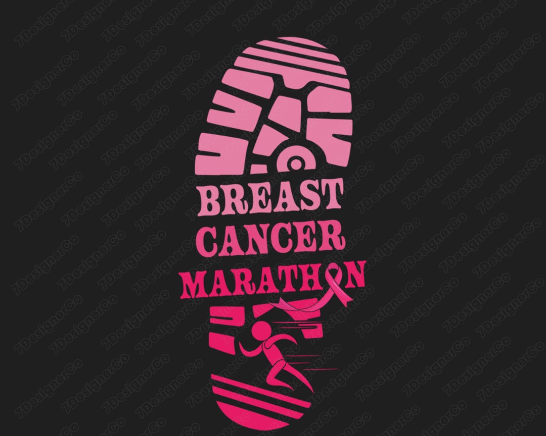 Breast Cancer Marathon PNG, Breast Cancer Awareness PNG, Breast Cancer ...