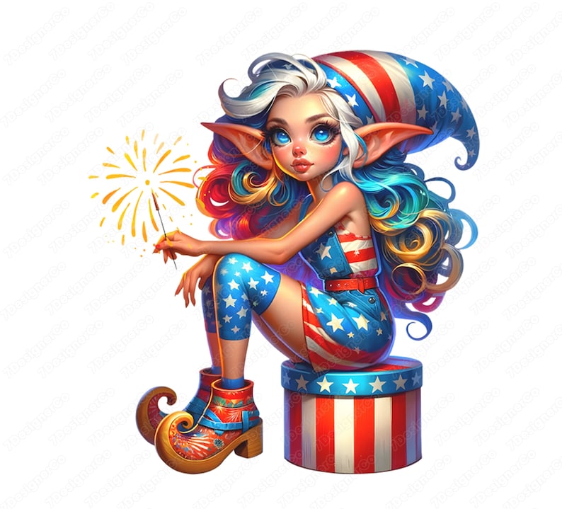 Elves 4th of July PNG, 4th of July PNG, Independence Day Png, American ...