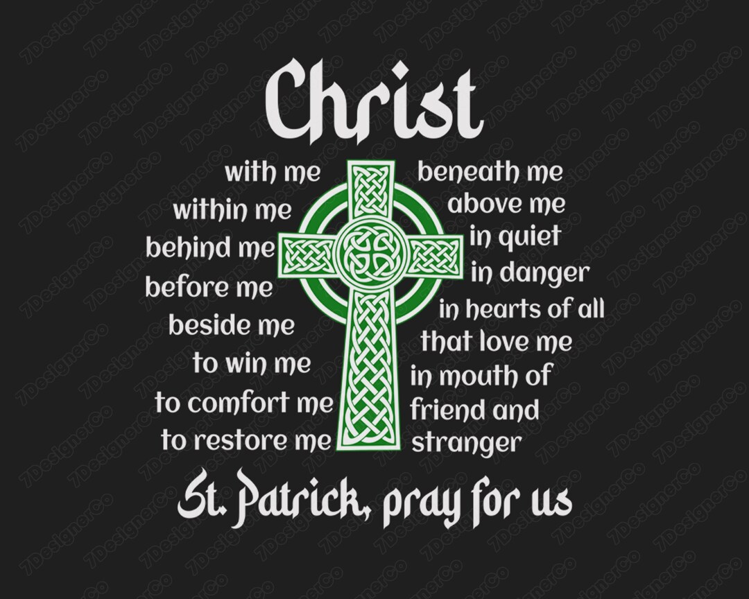 Breastplate Prayer Png, Patricks Day Png, Irish Day PNG, Shamrock Png ...