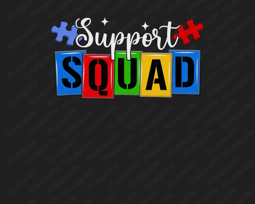 Support Squad Autism Awareness PNG: Family Group (digital Download) - Etsy