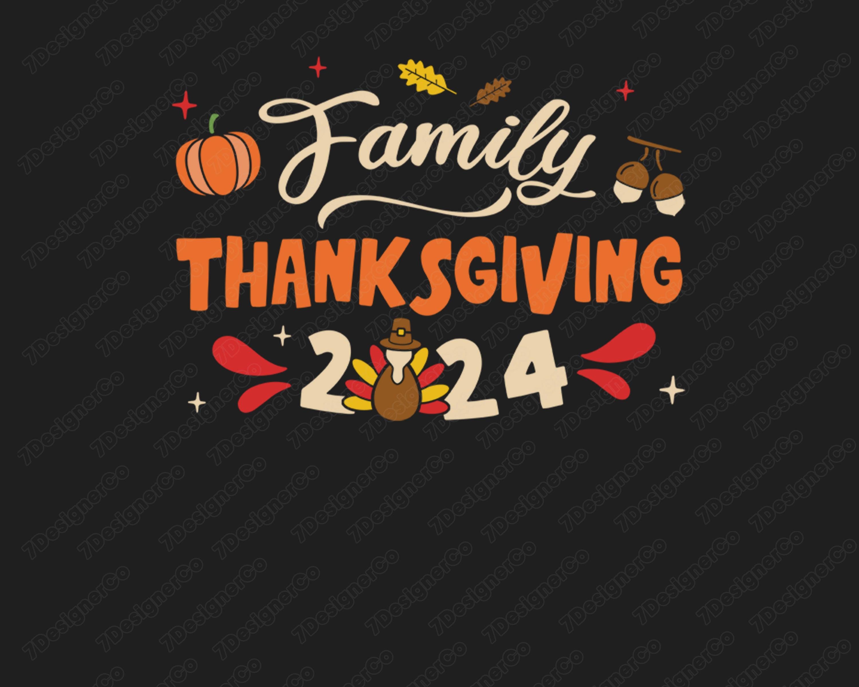 Family Thanksgiving 2024 PNG, Happy Thanksgiving PNG, Thanksgiving ...