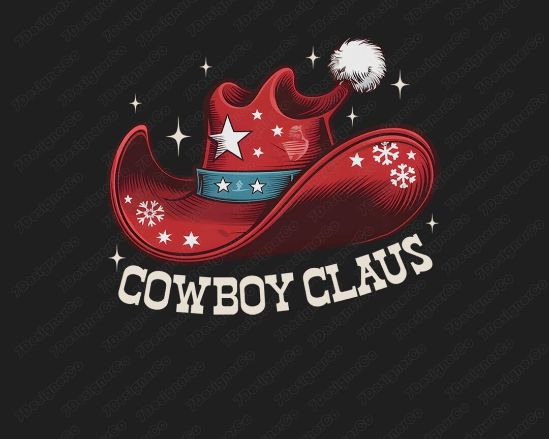 Cowboy Santa Claus Png, Merry Christmas Png, Christmas Family Png ...