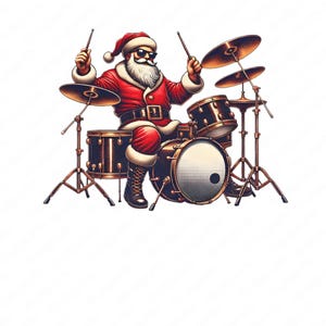 Santa Drummer Christmas Png, Merry Christmas Png, Christmas Family Png ...