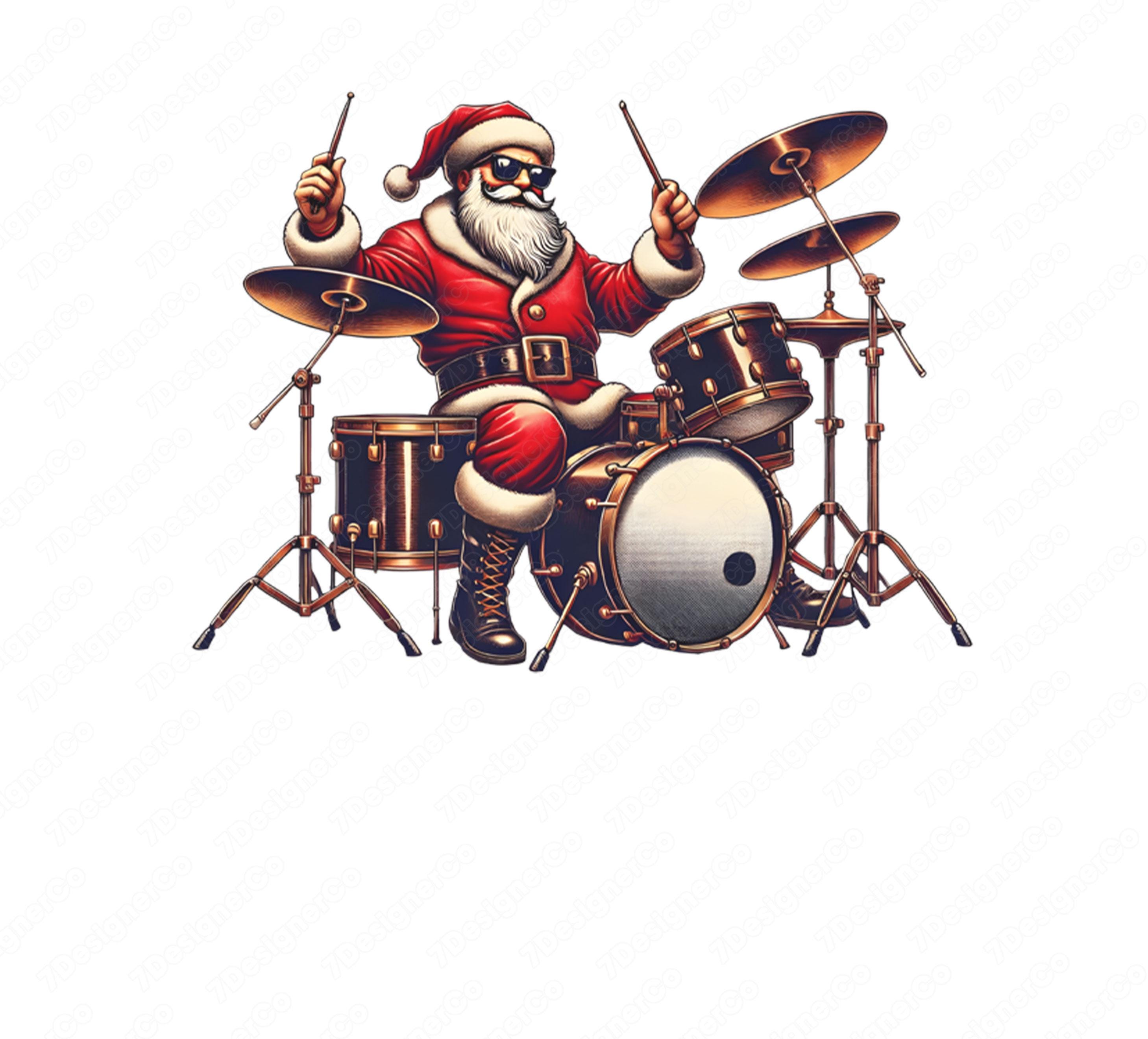 Santa Drummer Christmas Png, Merry Christmas Png, Christmas Family Png ...