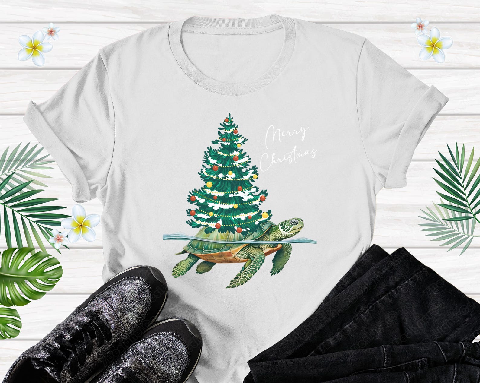 Sea Turtle Christmas Png, Merry Christmas Png, Christmas Family Png ...