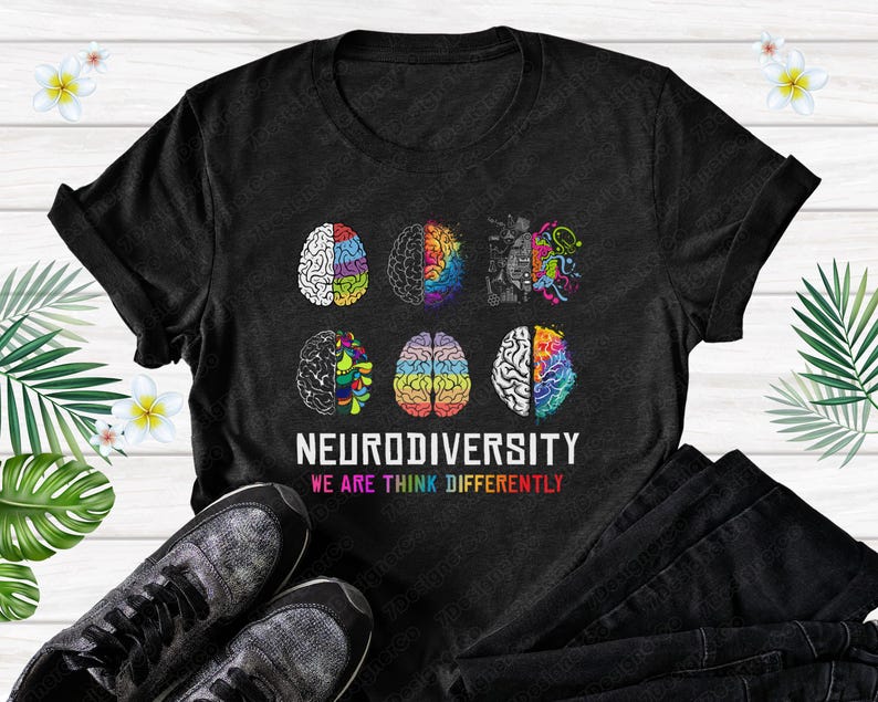 Neurodiversity Brain Art PNG: Autism Awareness Design (digital Download ...