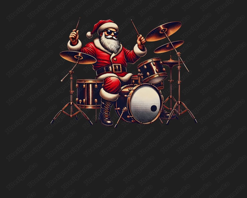 Santa Drummer Christmas Png, Merry Christmas Png, Christmas Family Png ...