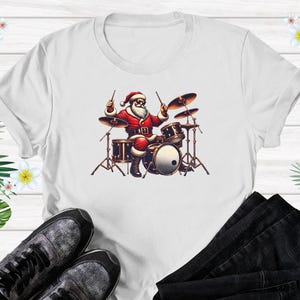 Santa Drummer Christmas PNG, Merry Christmas, Family Xmas (digital ...