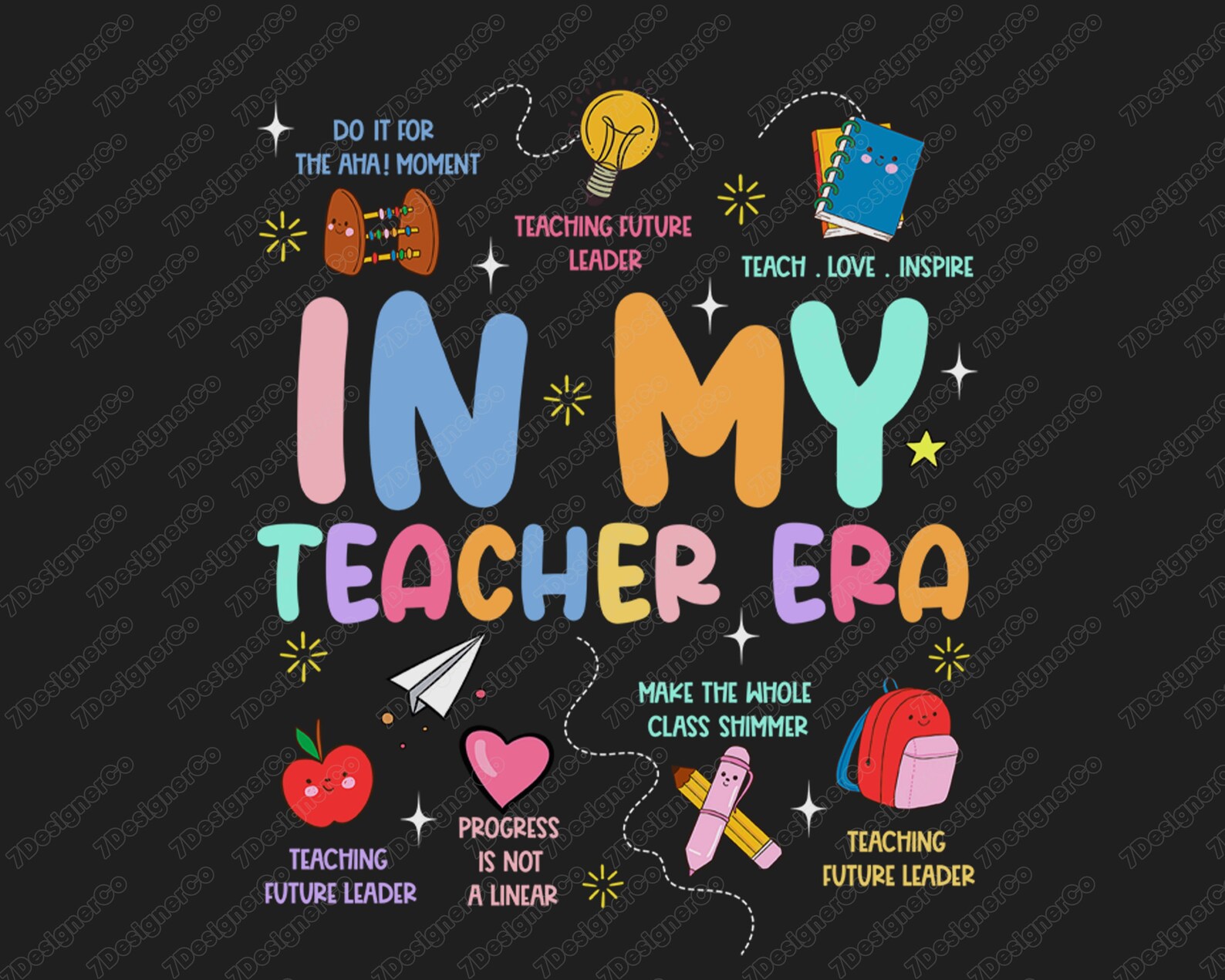 In My Teach Era PNG, Back to School PNG, School PNG, First Day of School, in My Teach Era Groovy ...