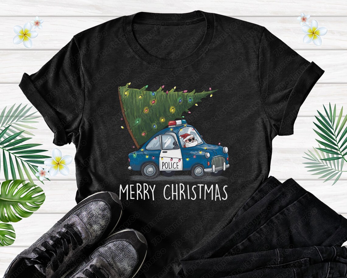 Merry Christmas Police Car Png, Merry Christmas Png, Christmas Family ...