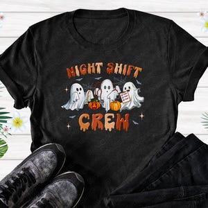Night Shift Crew Png, Halloween PNG, Spooky Season PNG, Halloween ...