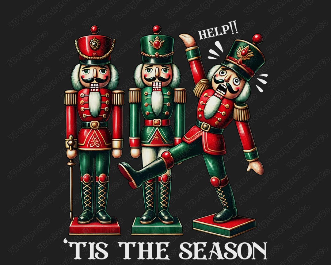 Nutcracker Tis the Season Png, Merry Christmas Png, Christmas Family ...