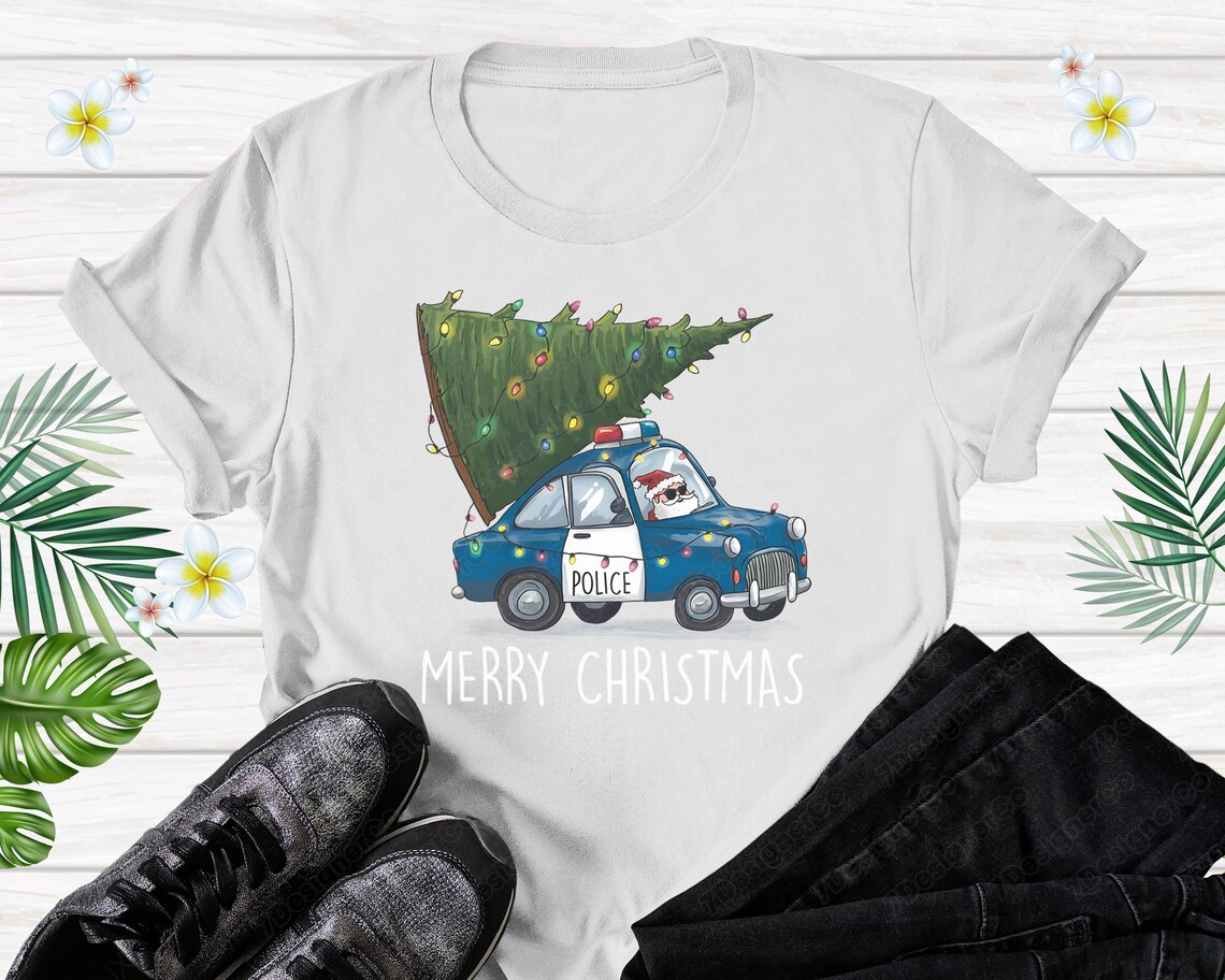 Merry Christmas Police Car Png, Merry Christmas Png, Christmas Family ...