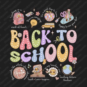 School Teacher Kids PNG, Back to School PNG, School PNG, First Day of ...