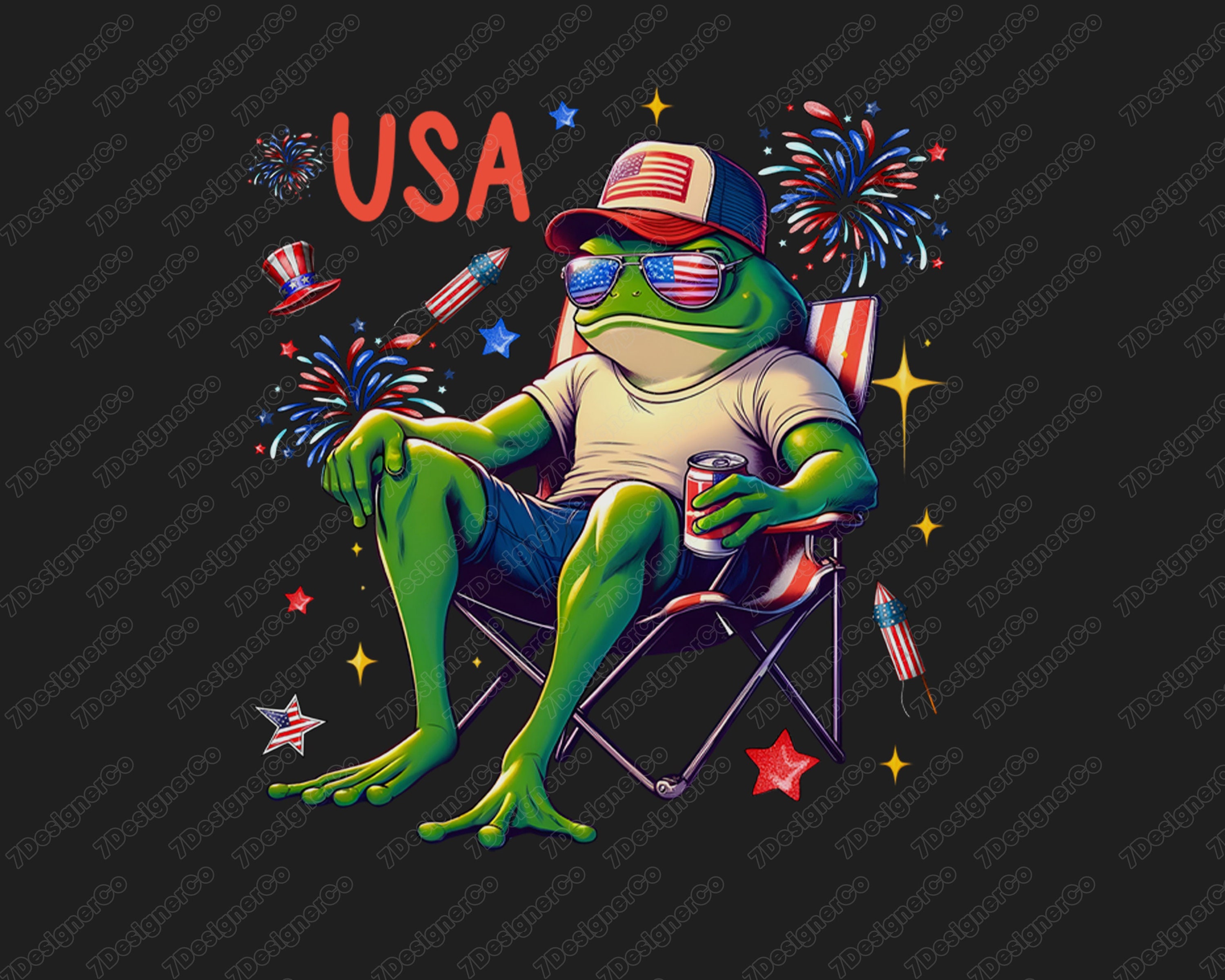 Frog 4th of July Png, Drink Beer 4th of July, Independence Day Png, 4th ...