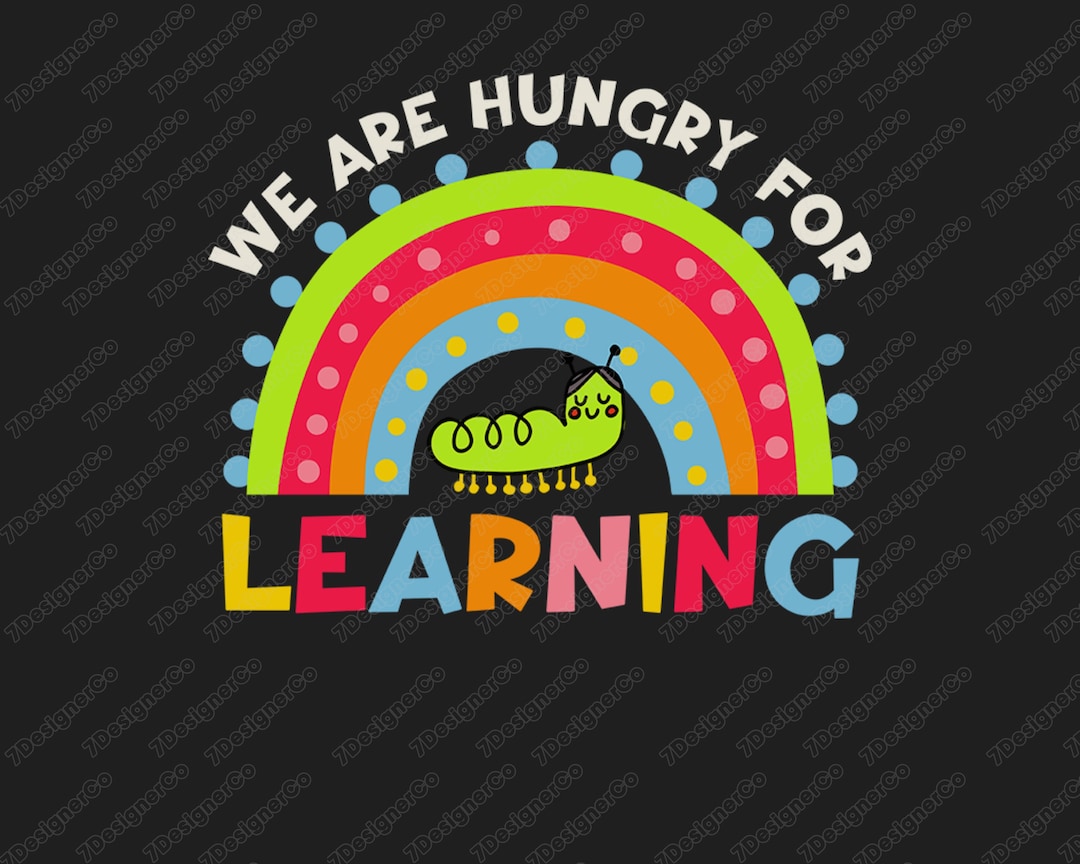 Learning Rainbow PNG, Back to School PNG, First Day of School, We Are ...