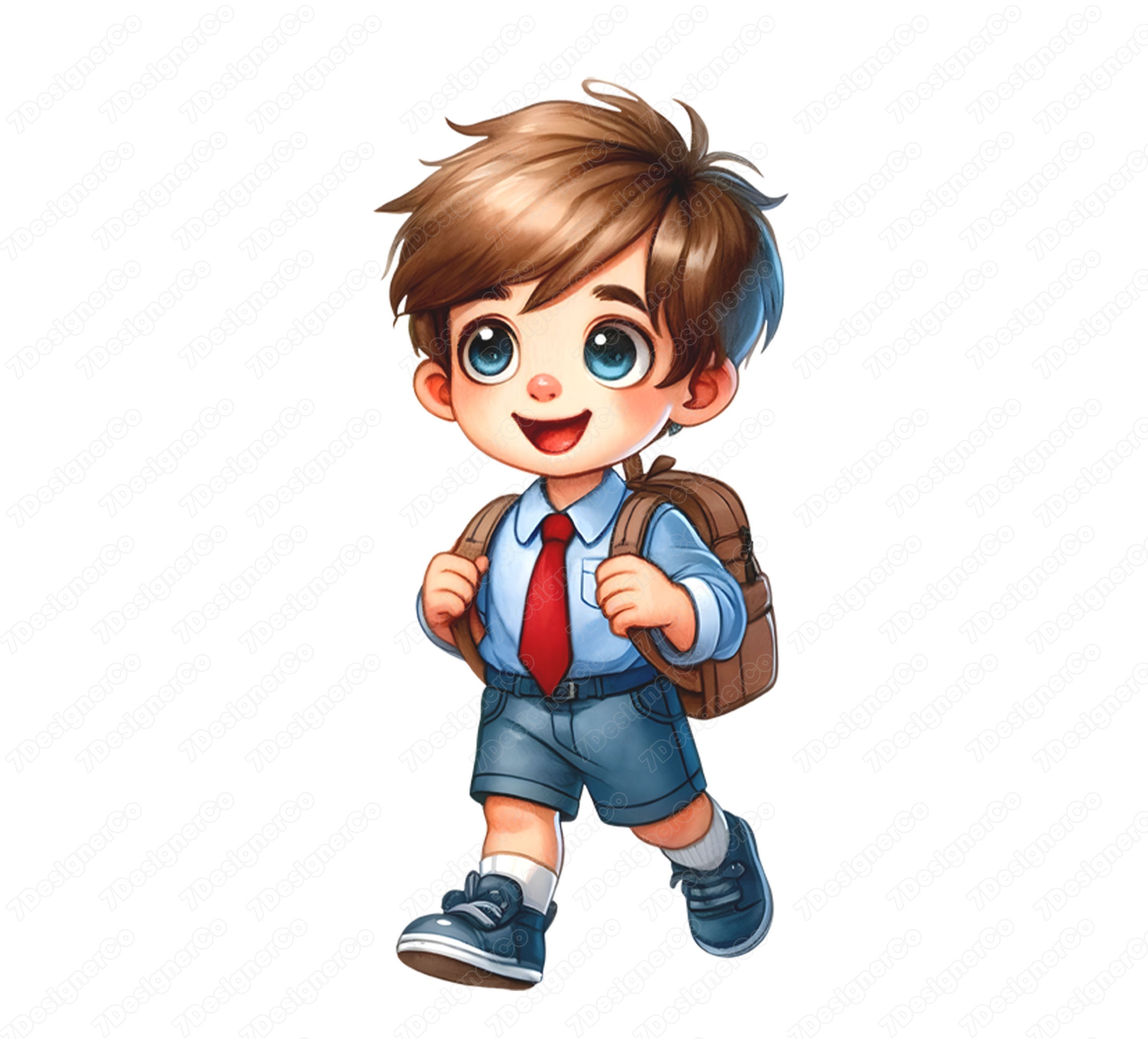 Chibi Student PNG, Back to School PNG, School PNG, First Day of School ...