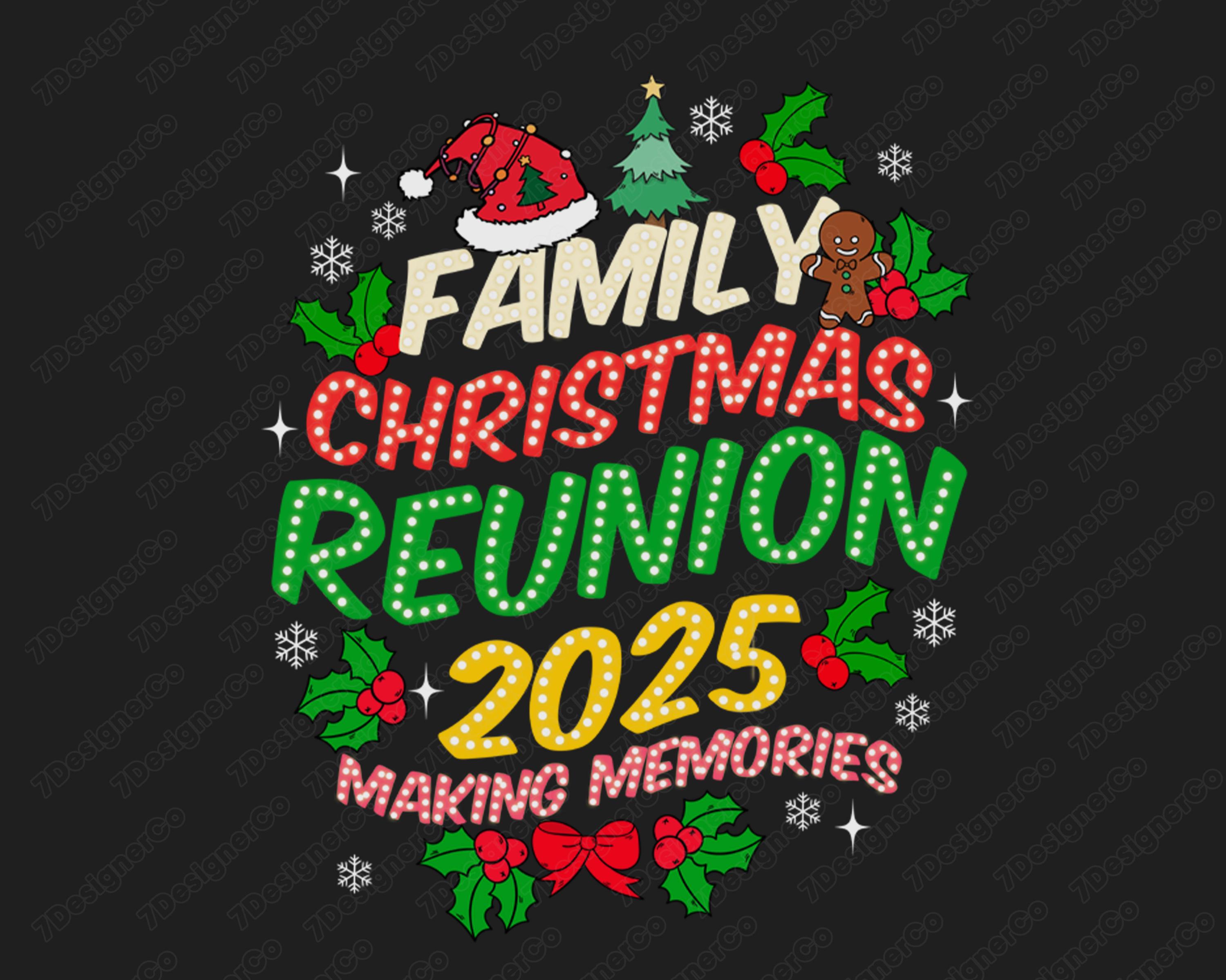 Family Christmas Reunion 2025 PNG (digital Download) - Etsy