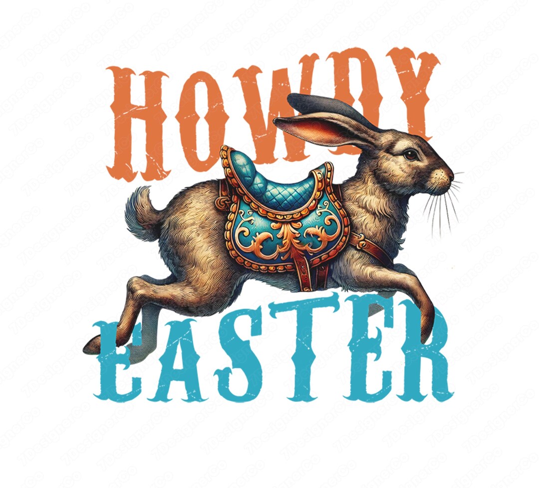 Bunny Easter Cowboy PNG, Easter Day Png, Easter Png, Easter Bunny Png ...