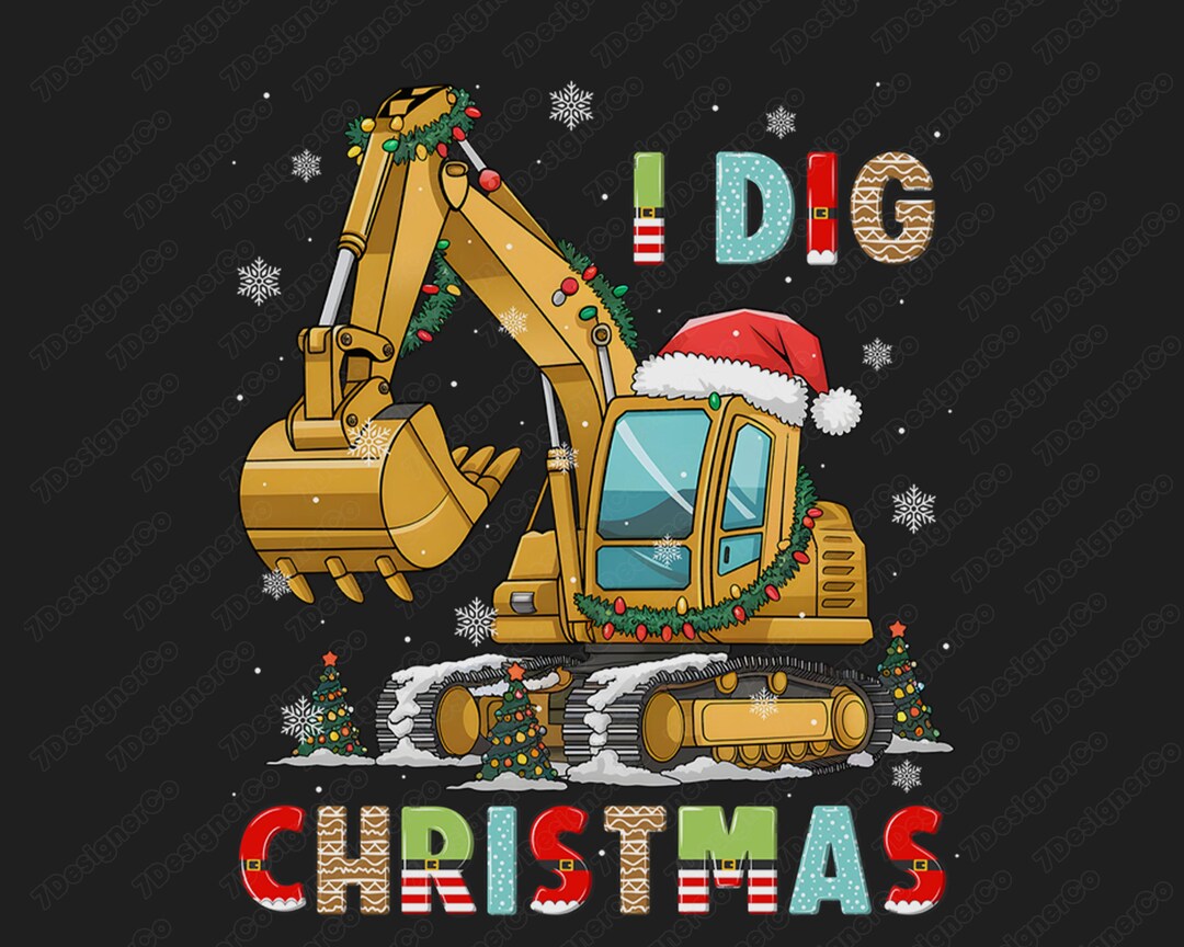 Christmas Excavator Png, Merry Christmas Png, Christmas Family Png ...