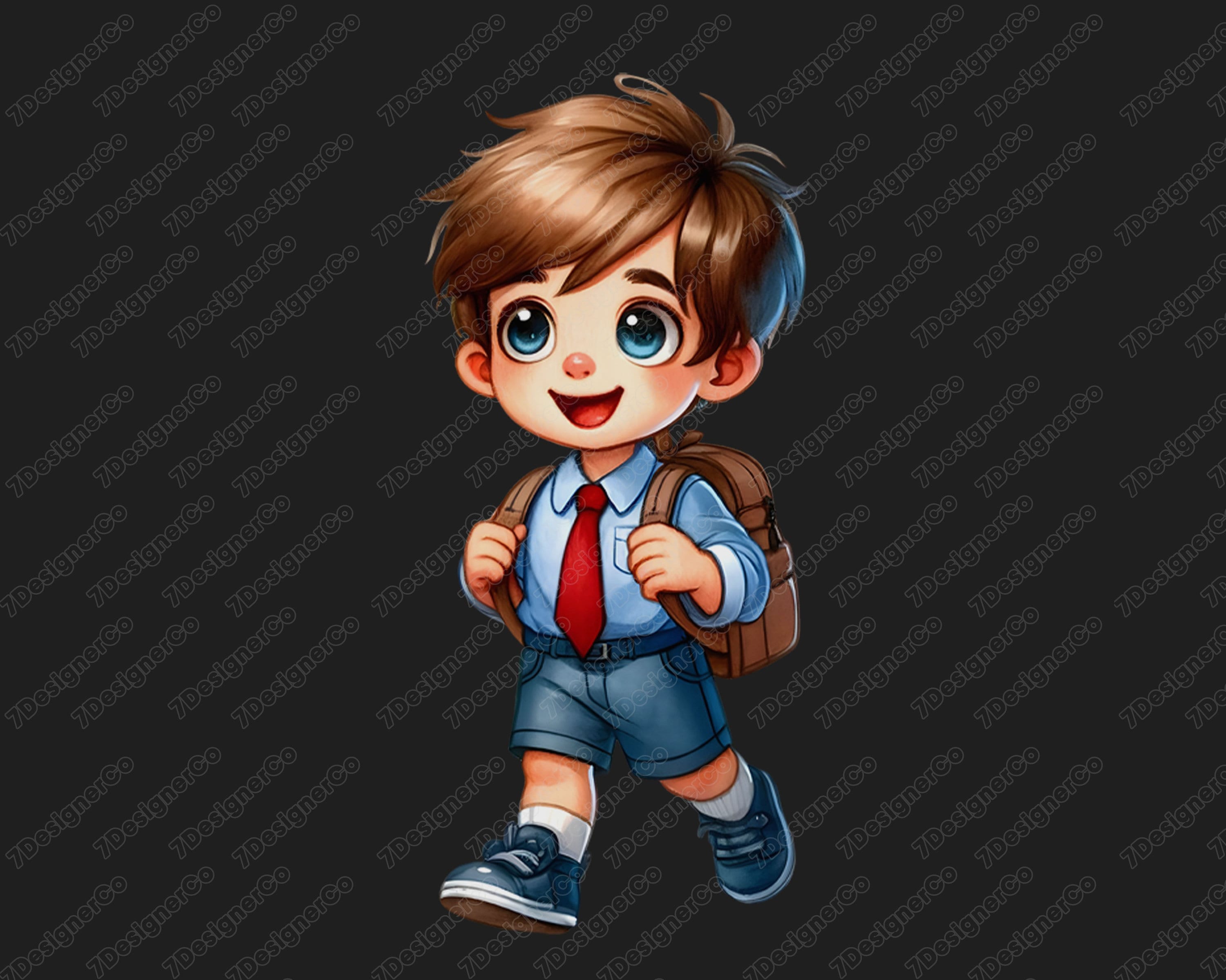 Chibi Student PNG, Back to School PNG, School PNG, First Day of School ...