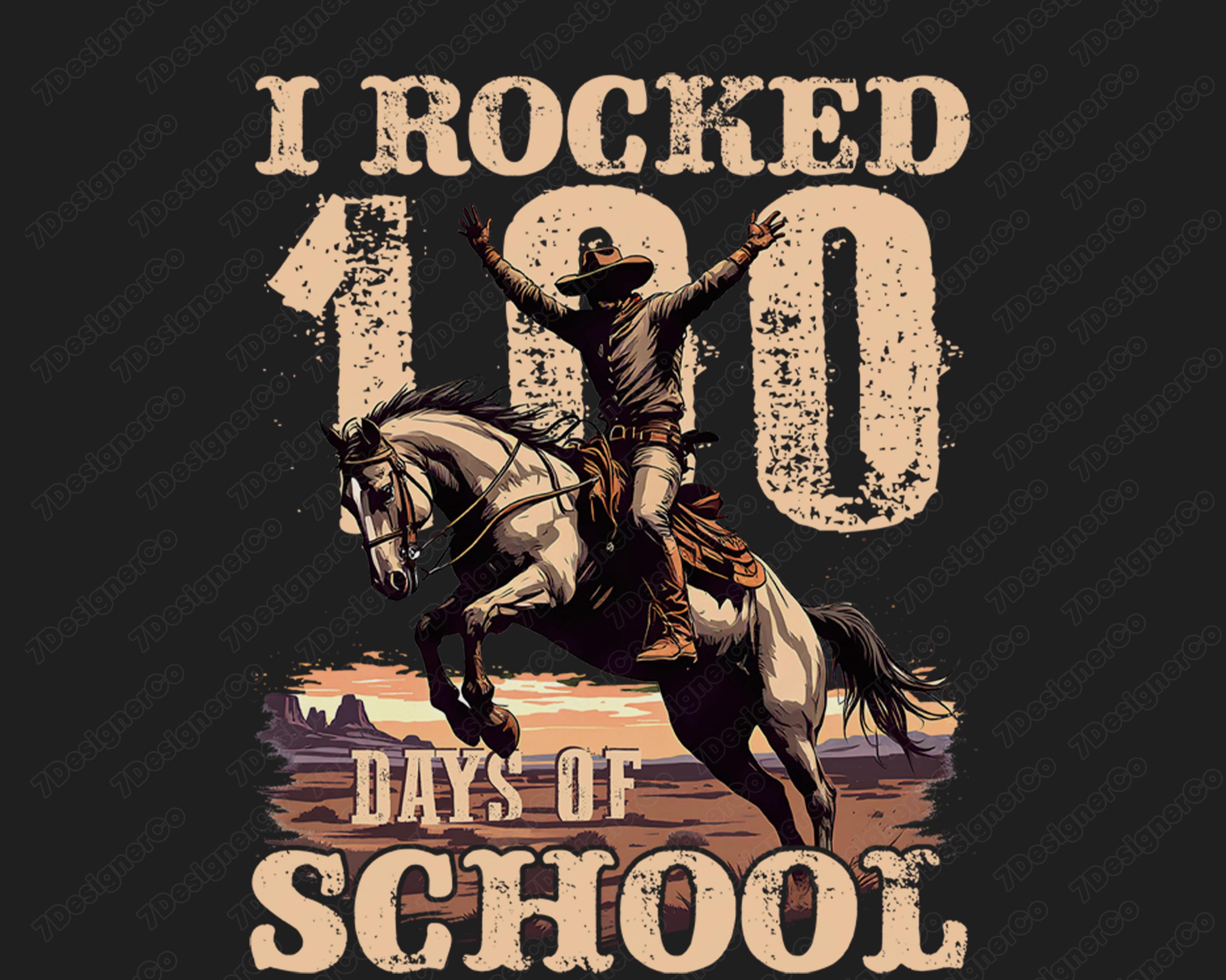 Cowboy Rodeo PNG, 100 Days of School PNG, Back to School PNG, Teacher ...