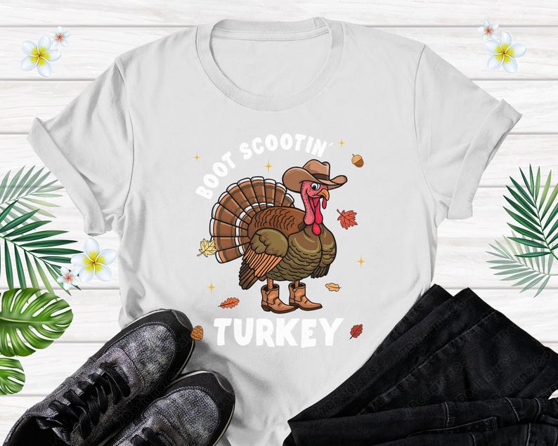 Cowboy Turkey Boot Scootin' Thanksgiving PNG (digital Download) - Etsy