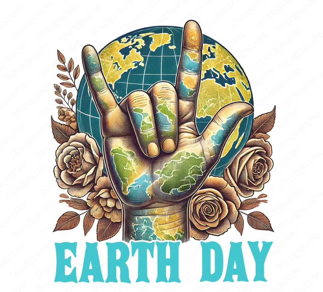 I Love You ASL Hand PNG, Earth Day Png, Happy Earth Day Png, Save the ...