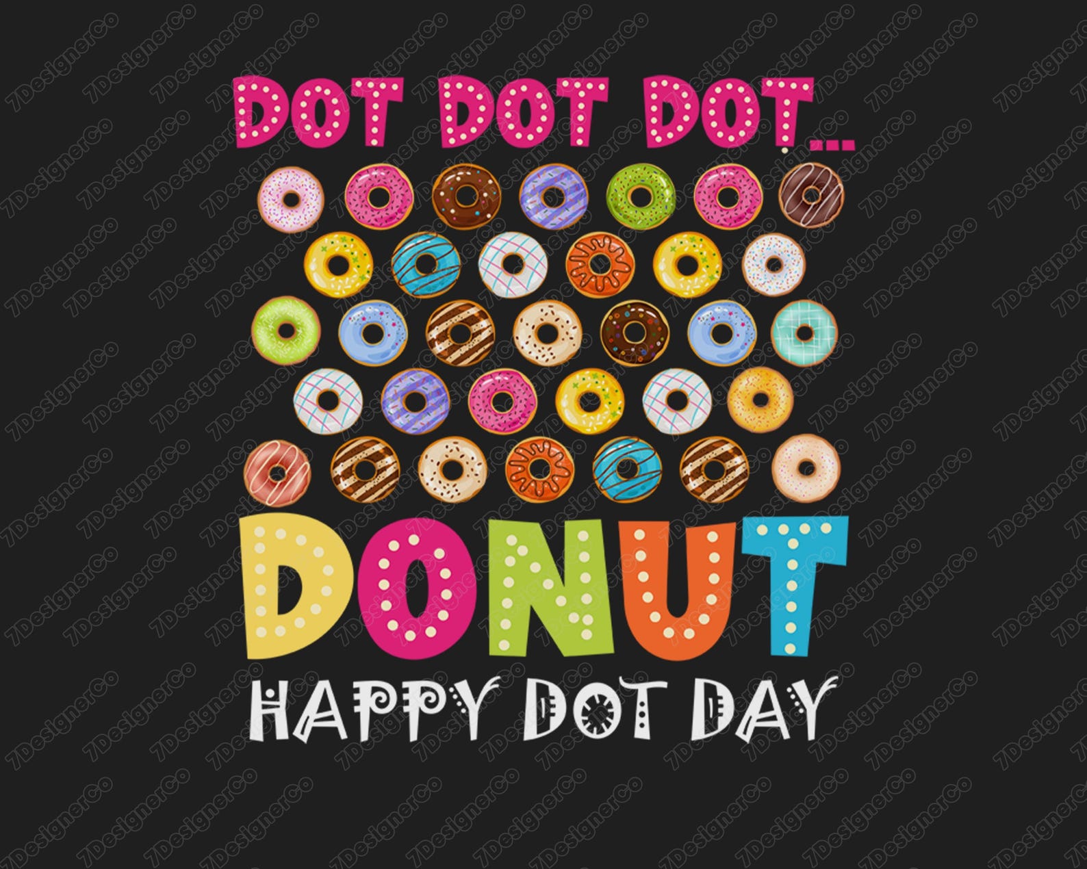 Dot Dot Dot Donut PNG, International Dot Day PNG, Happy Dot Day 2024 ...