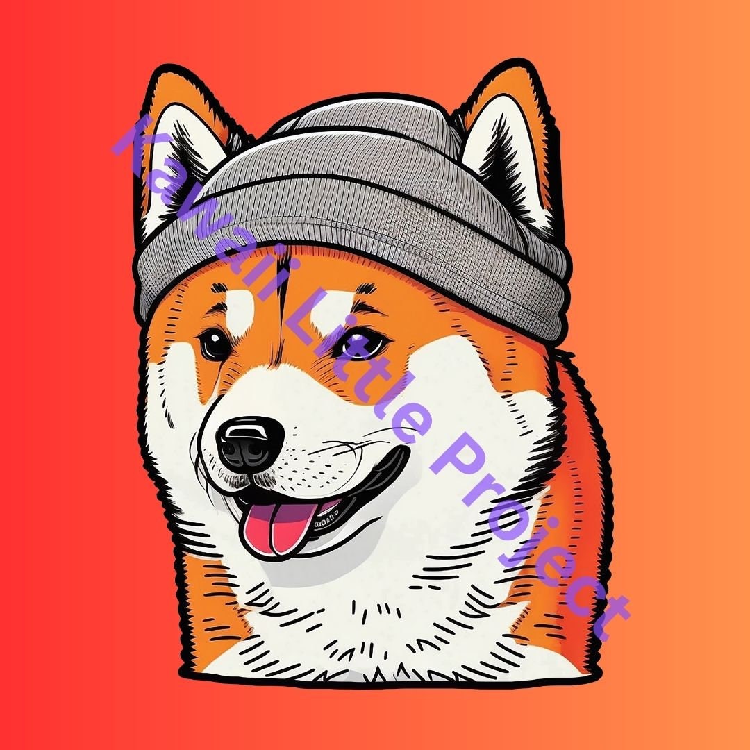 Akita in Clipart Style, Pngs, Commercial Use, Instant Download, High ...