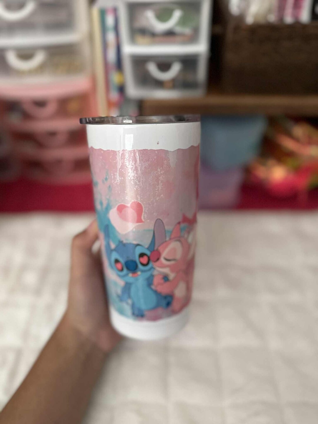 Stitch Theme Epoxy Resin Handmade Tumbler-custom Desings - Etsy