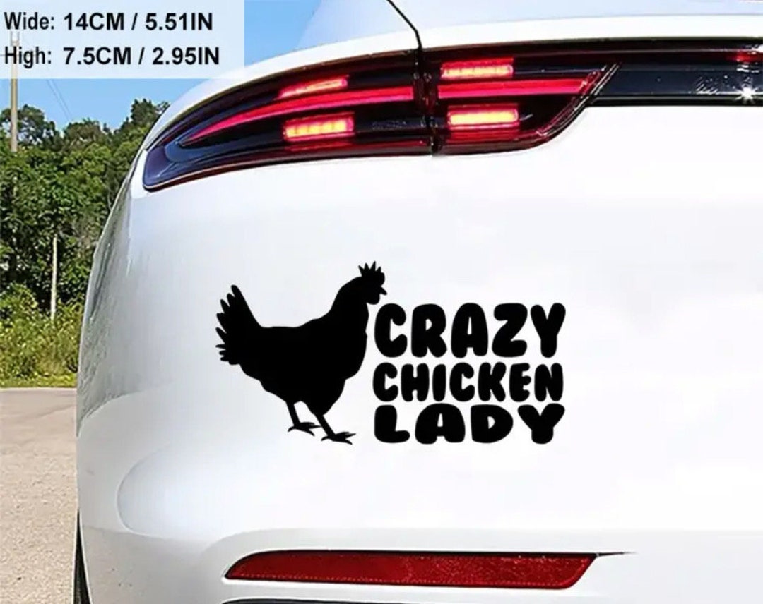 Crazy Chicken Lady Decal - Etsy