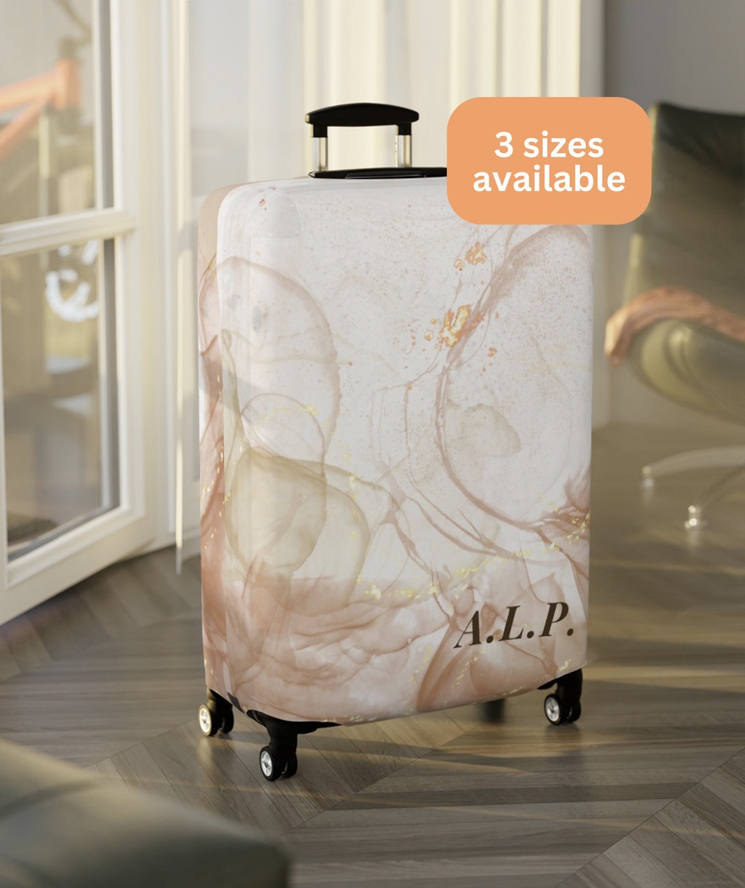 Personalized Luggage Cover TSA Approved Custom Luggage Cover Initials ...
